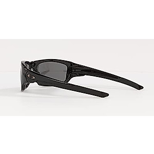 Oakley Men's OO9236 Valve Rectangular Sunglasses, Black/Grey Black Iridium Polarized, 60 mm