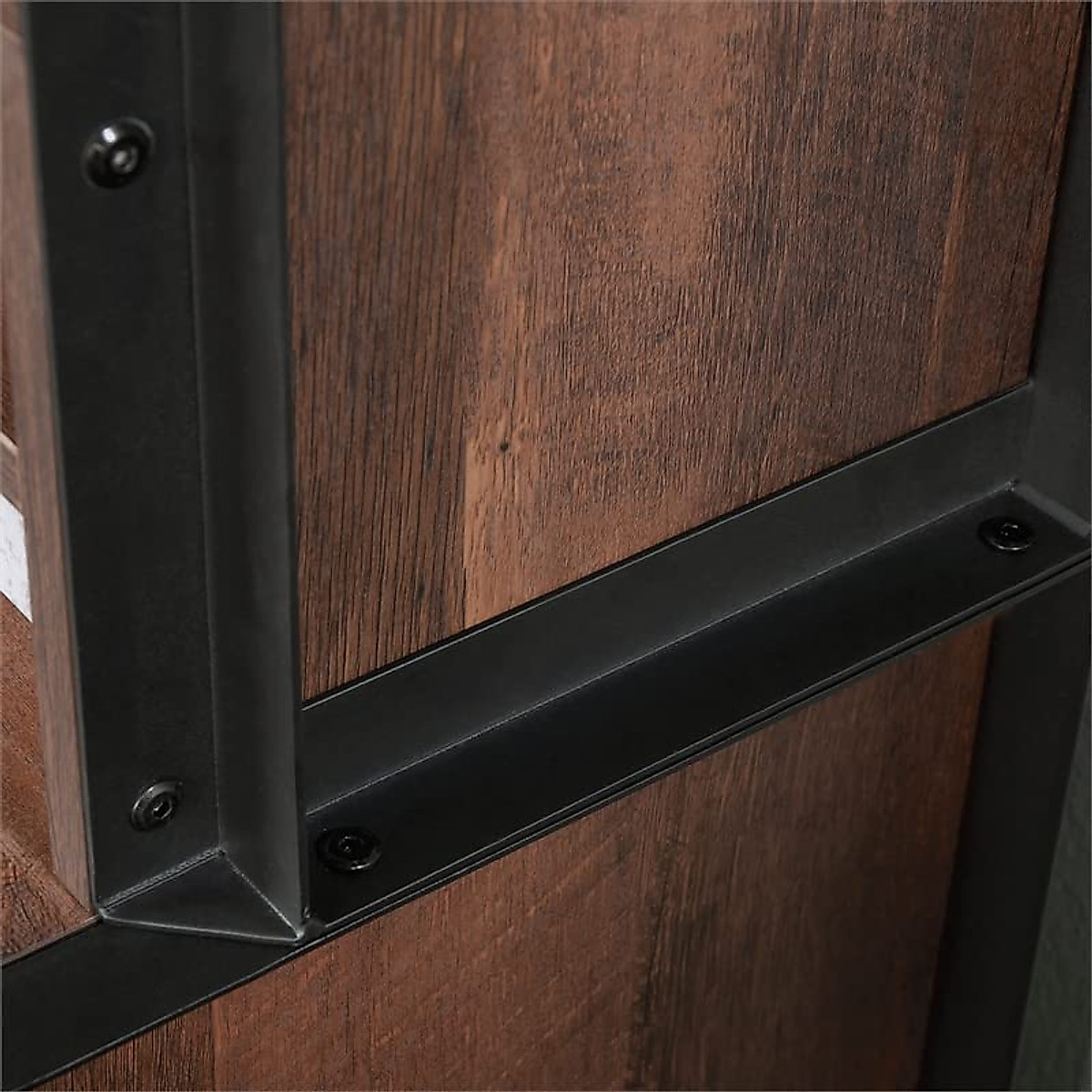 Sauder Briarbrook Engineered Wood and Metal Utility Hutch in Barrel Oak