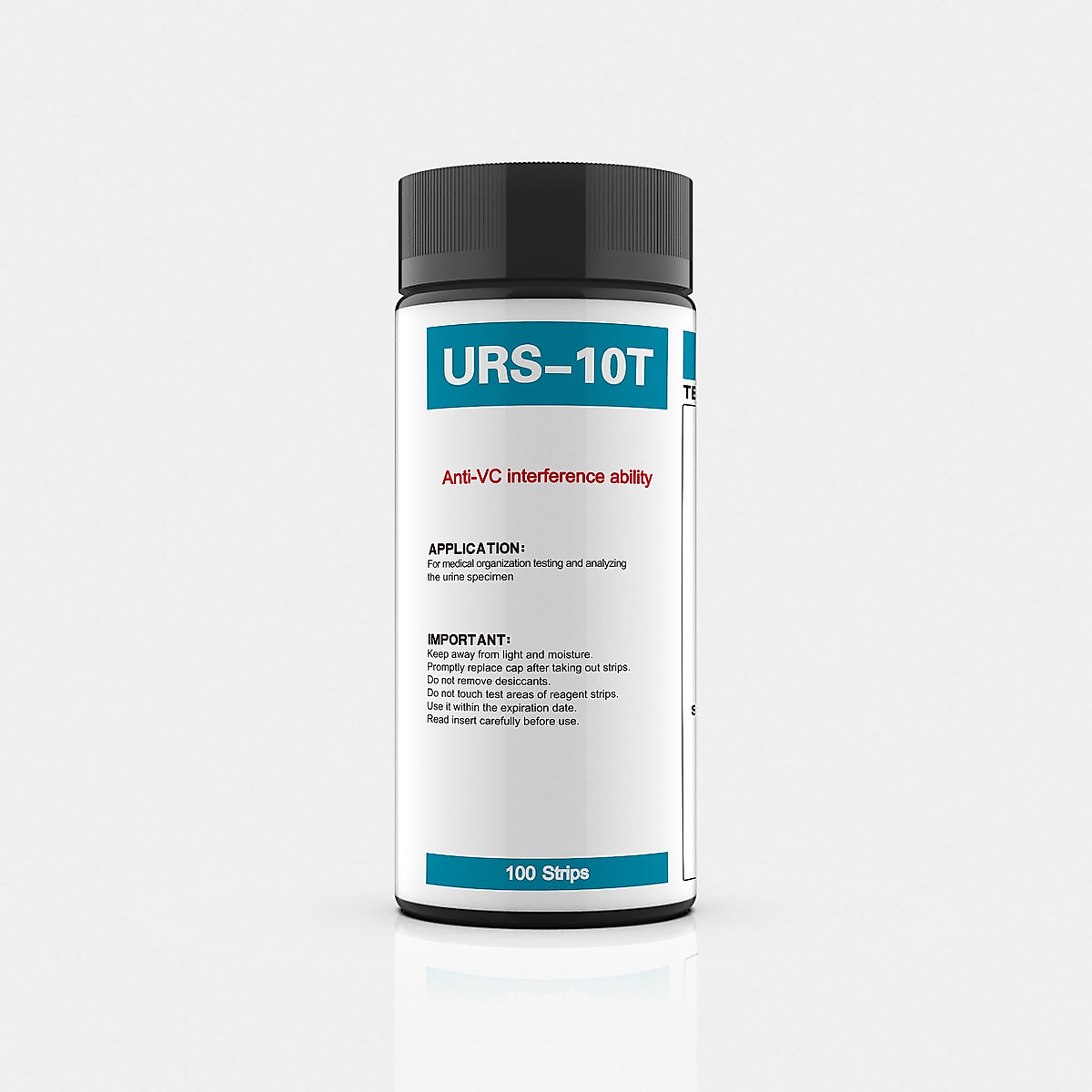 URS 10-in-1 Urine Test Strips 10 Parameters Testing UTI, Urinalysis for Ketosis, pH, Protein, Kidney and Liver Function, 100 CT