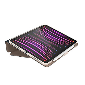 Speck iPad Pro 4th Generation Case - Hard Back Case for Apple iPad Pro 11-inch (2022) - Slim Multi Range Stand, Apple Pencil Holder, Drop Protection, Camera Shield - Balance Folio Almond Milk/Mocha