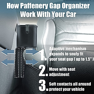 Paffenery 1 Pcs Car Seat Gap Filler Organizer Storage Box for Car Seat Organizer Between Seats, Car Organizers and Storage Front Seat Gap