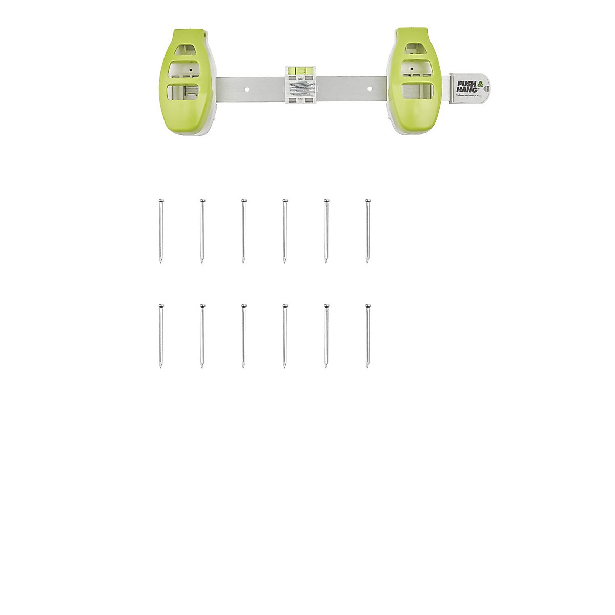 National Hardware N260-147 Art Tool Easily Installs Pin Sized Bubble Level and Nails Included, Aluminum