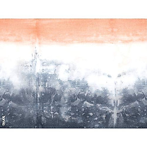 Tervis Black and Coral Tie Dye Insulated Tumbler with Wrap and White Lid, 24oz, Clear