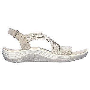 Skechers womens Sporty Sport Sandal, Natural, 7 US