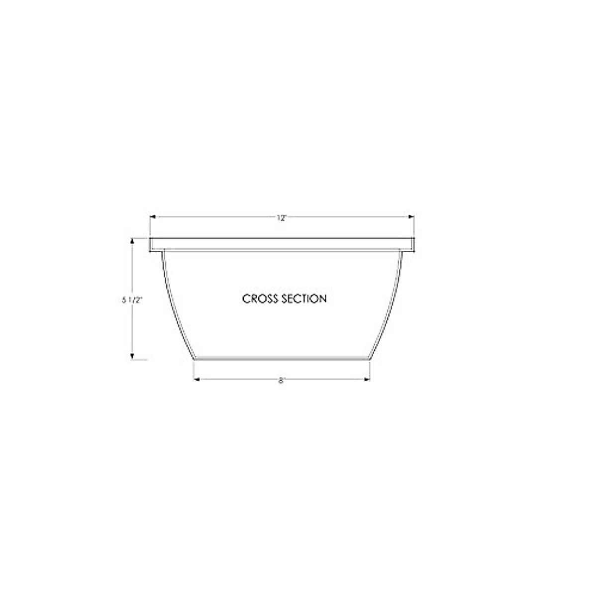 Beam Lighting 12" x 12" Vandal Resistant Polycarbonate Replacement Drop Lens / Cover Manufactured by A.L.P.