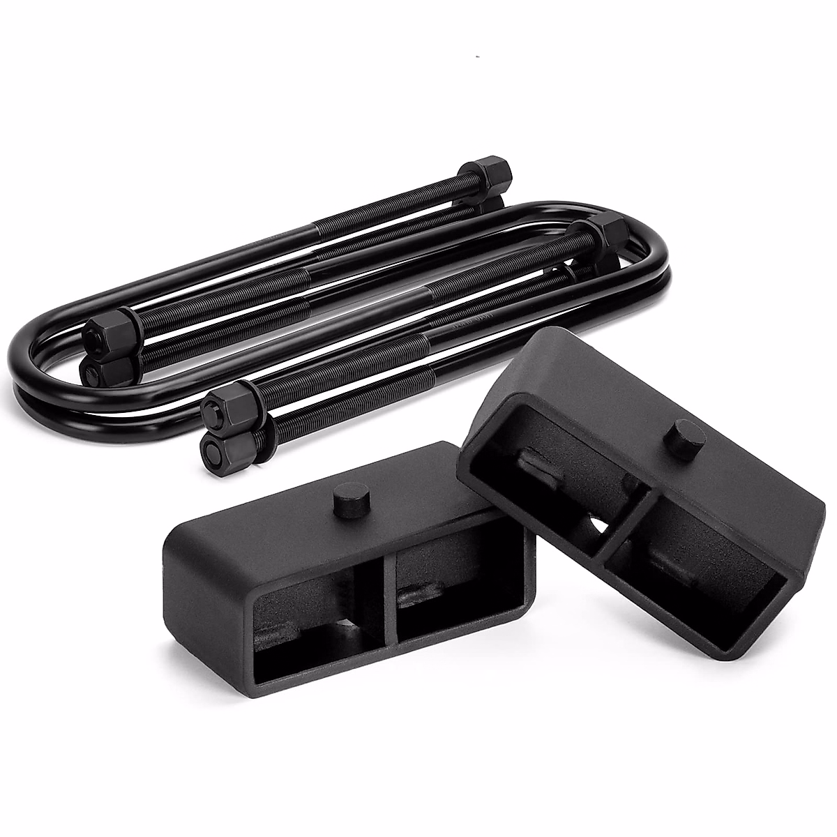 KSP 2" Rear Lift Block Set for F250 F350 Super Duty Trucks 1999-2024, 2in Rear Suspension Lift Kits Include 2pcs lift blocks and 4pcs U-bolts Compatible with Ford F-250 F-350 2WD 4WD Heavy Duty Pickup