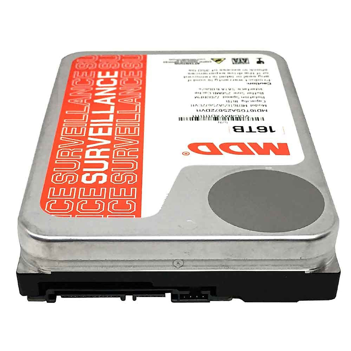 MDD MAXDIGITALDATA (MDD16TSATA25672DVR 16TB 7200RPM 256MB Cache SATA 6.0Gb/s 3.5inch Internal Surveillance Hard Drive - 3 Years Warranty (Renewed)