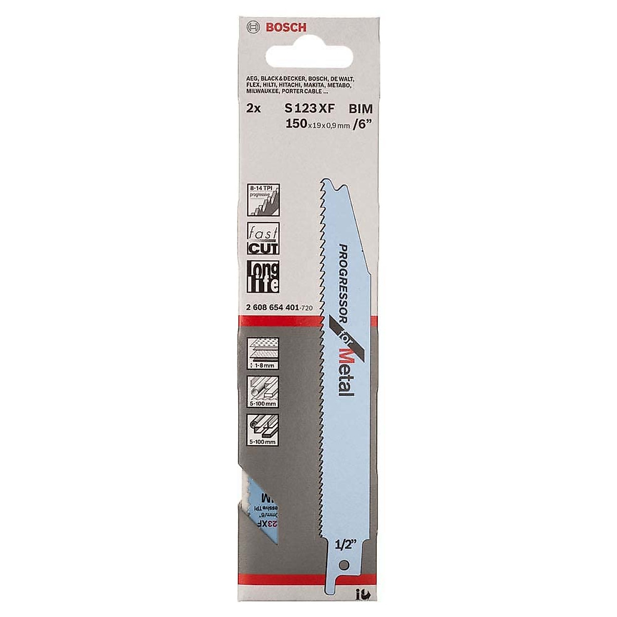 Bosch 2608654401 Sabre Saw Blade S123 Xf 2 Pcs