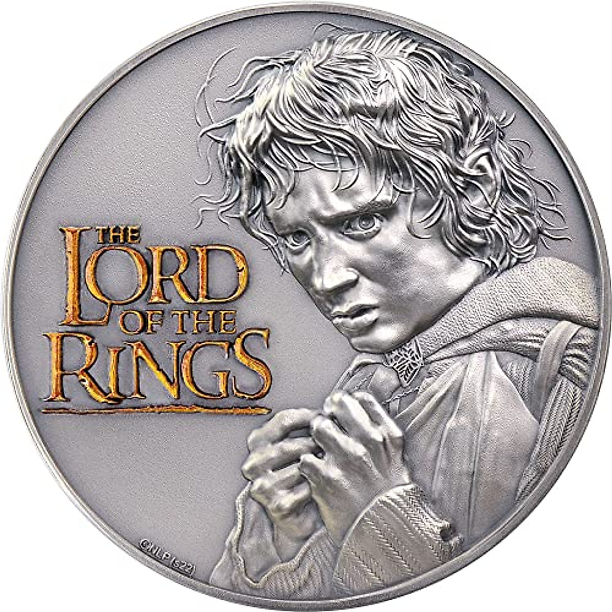 2022 DE Modern Commemorative PowerCoin Lord Of The Rings 2 Oz Silver Coin 10$ Cook Islands 2022 Antique Finish