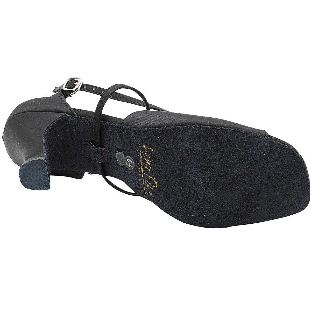 Very Fine Womens Dance Shoe CLC1636 Latin Salsa Ballroom Waltz Black Satin 3-inch Heel M 6.5