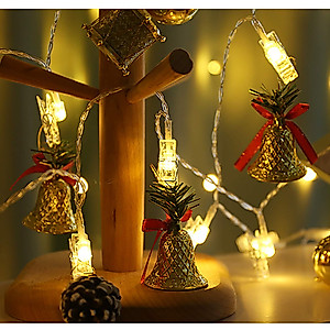 Ohbingo 30 Led Outdoor Christmas Lights Photo Clips String Lights USB Operated Fairy Lights Patio lights for Xmas, Bedroom, Indoor, Party, College Dorm Room, Ideal Gift 12ft Warm White