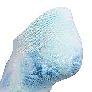 adidas Originals Women's Originals Color Wash 3-Pack Super No Show, Clear Mint/Hazy Blue/Crew Navy Cool Light Heather/Hazy Blue/Crew Navy, Medium