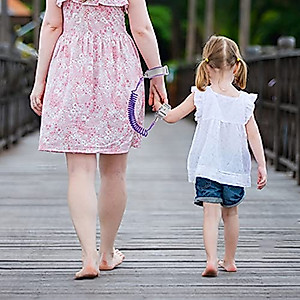 Toddler Kids Leash Plush Butterfly Harness Wrist Leashes Child Safety Walking Toddlers Wrist for Kid Girls Boys (Purple)