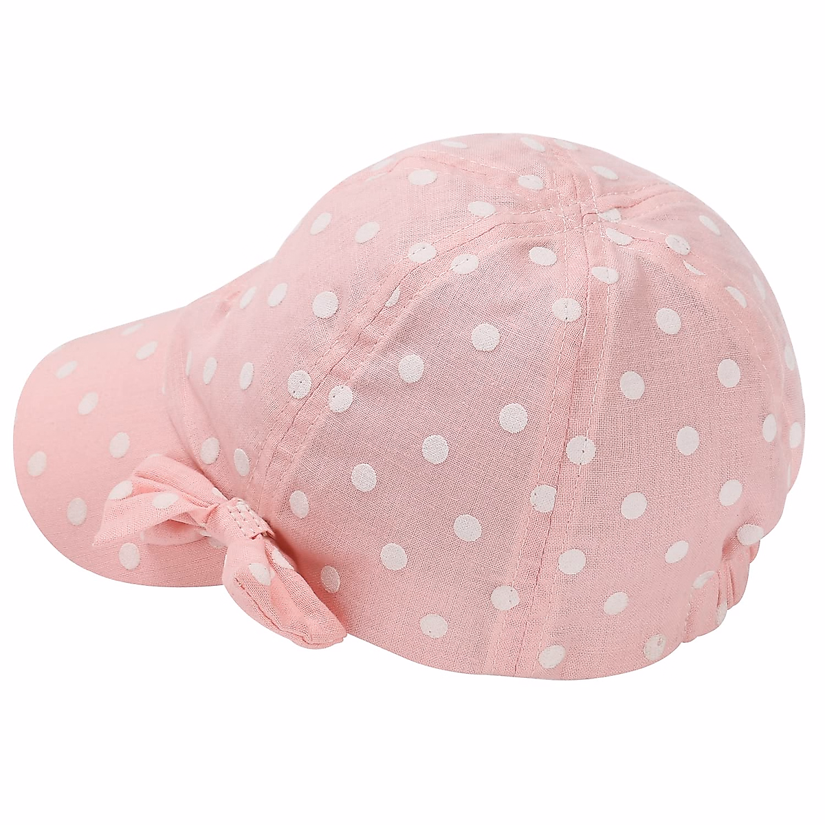 AMIYAN Toddler Sun Hat Girls Summer Cap Polka Dot Bow-tie Beach Hat Baseball Caps UPF 50+ UV Protection