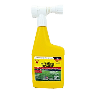 Victor M809HE Rat & Mouse Repellent Hose-End Spray, Yellow