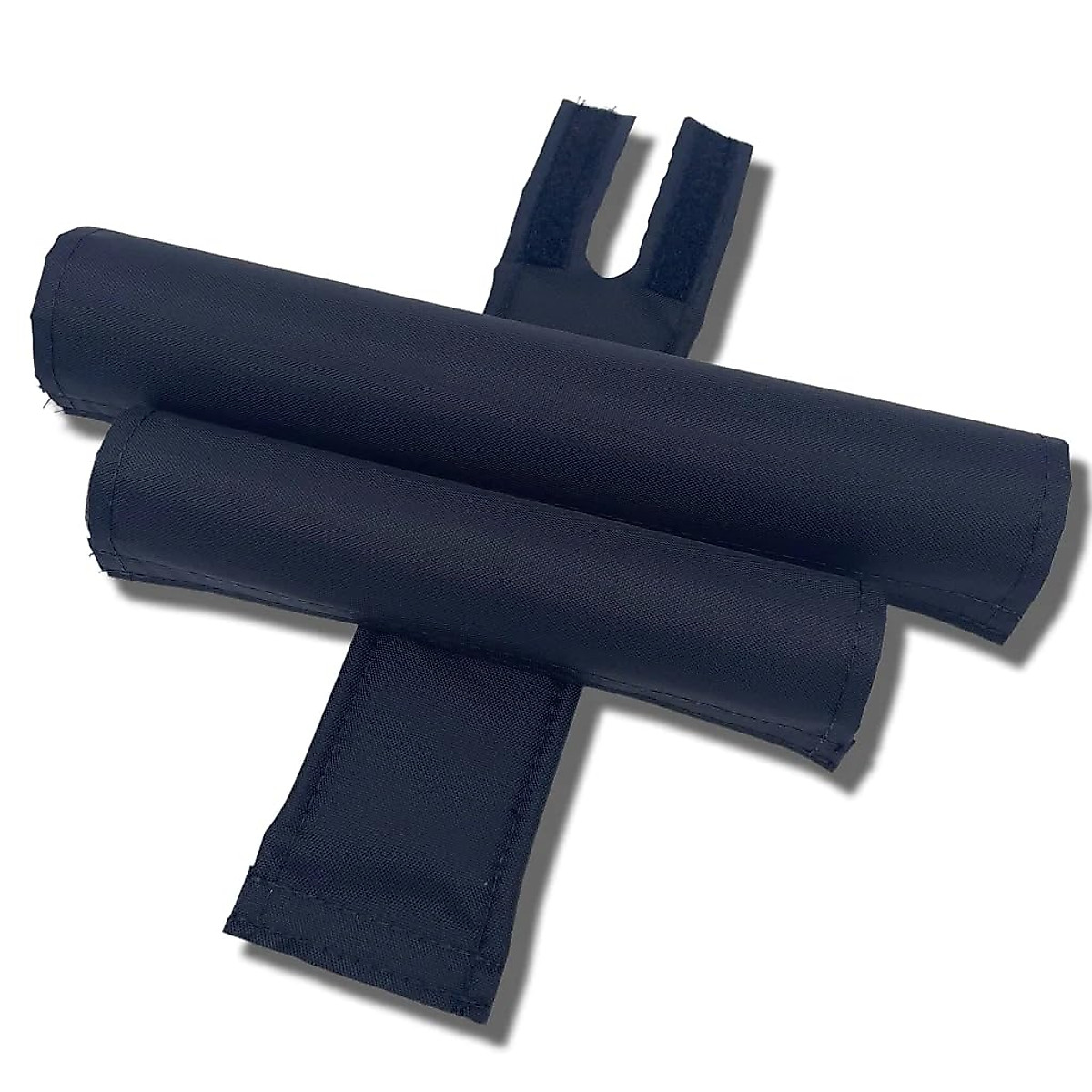 Textured Nylon Solid Color BMX Pad Sets by Flite Black 1" top Tube Diameter