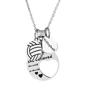 FYXYZ Volleyball Gifts Volleyball Necklace for Women Team Sport Necklace
