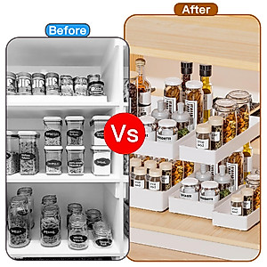 3 Pack Pull Out Cabinet Organizer,3 Sizes Slide Out Drawers with Adhesive,Pull Out Shelves for Kitchen Cabinets,Bathroom Cabinet Organizer and Storage, Pantry,Cabinet Roll Out Drawers (15.8" Deep)
