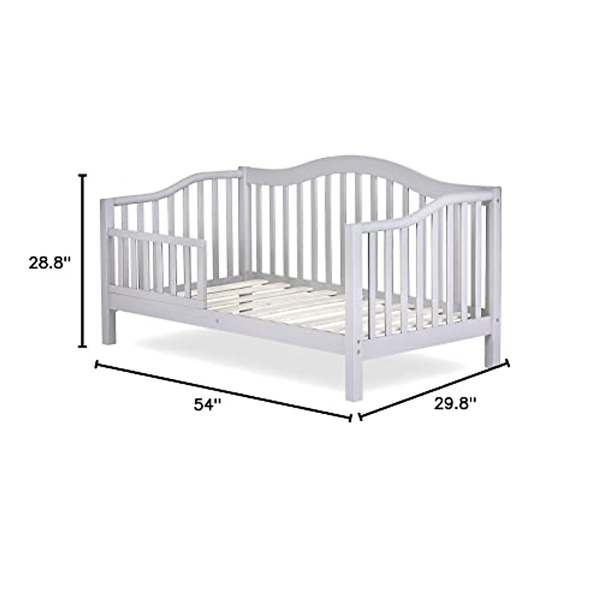 Dream On Me Austin Toddler Day Bed in Pebble Grey, Greenguard Gold Certified