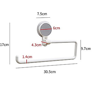 SLSFJLKJ Kitchen Paper Holder Sticke Rack Roll Holder for Bathroom Towel Rack Pared Tissue Shelf Organizer