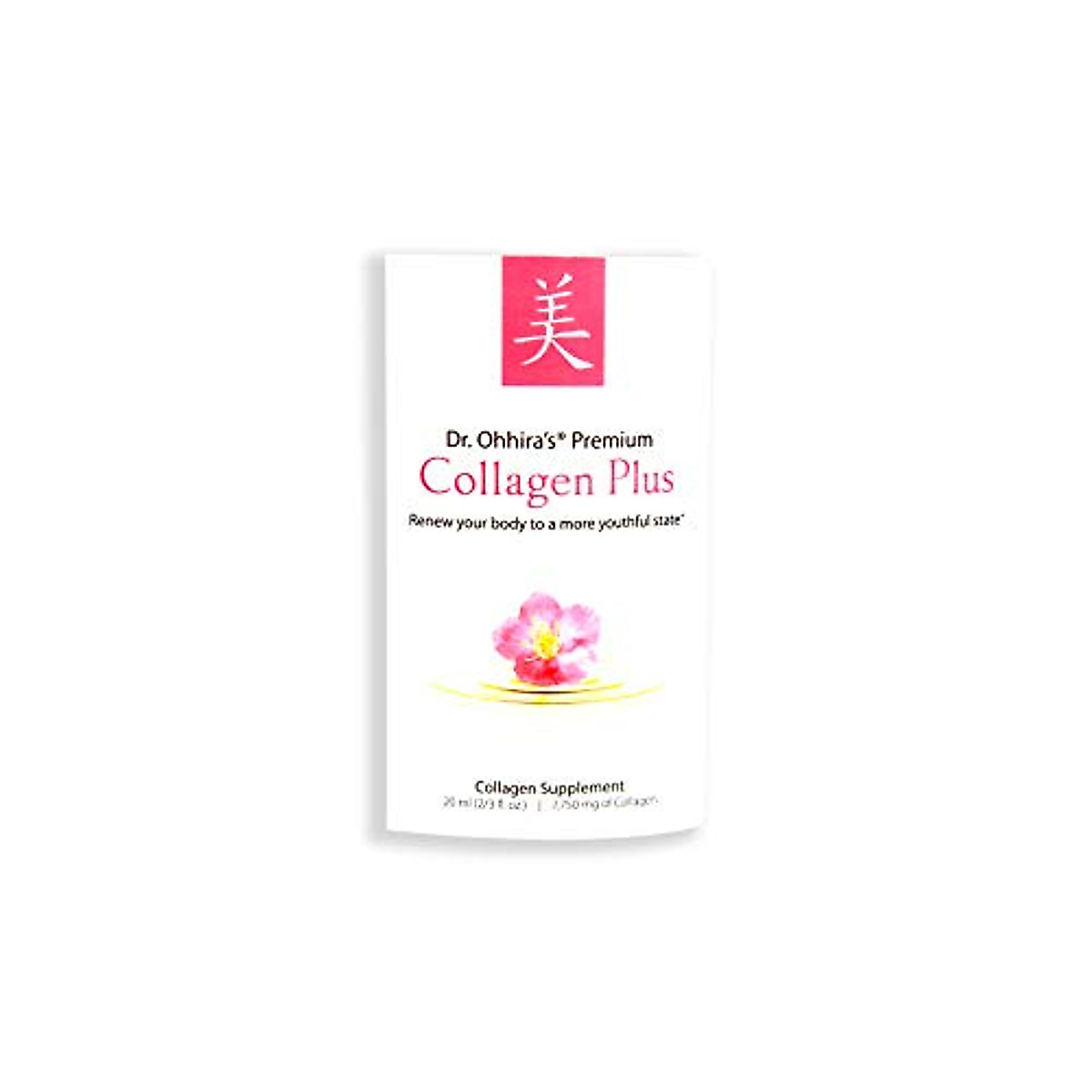 Dr. Ohhira's Premium Collagen Plus. A Liquid, Easily mixable Collagen Supplement with 7,750 mg of Marine Collagen Peptides, plus Cherry Blossom Extract and a Plant-based Probiotic Concentrate, Single