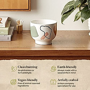 Paddywax Wabi Sabi Artisan Hand-Poured Scented Candle, 12-Ounce, Sparkling Bergamot