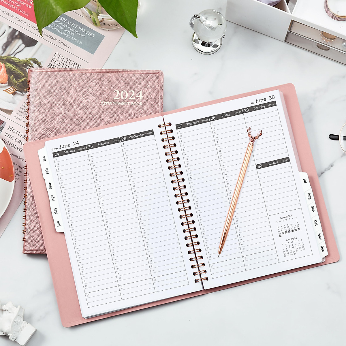2023 Appointment Book - 2023 Weekly Appointment Book & Planner - 2023 Daily Hourly Planner 8.4" x 6.3", Mar 2023- Dec 2023, 30-Minute Interval, Soft Leather Cover, Improving Your Time Management Skill