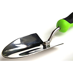 Garden Guru Super Strong Garden Trowel Hand Shovel - Stainless Steel - Rust Resistant - Ergonomic Grip - Perfect Tool for Gardening, Weeding, Transplanting and Digging in Garden Beds