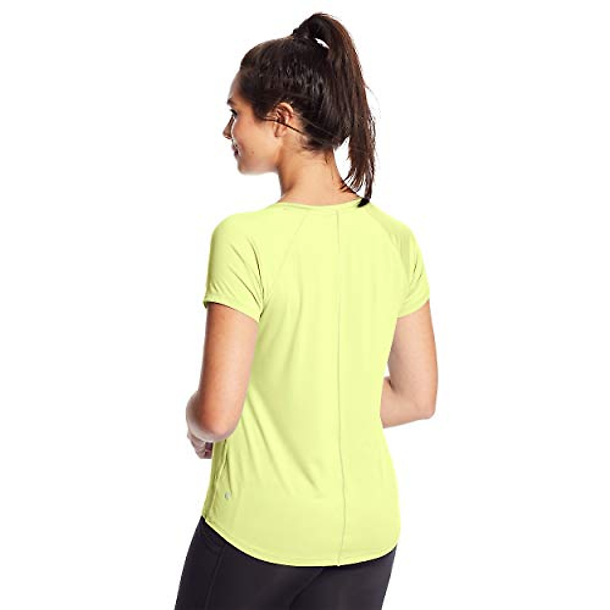 C9 Champion Women's Soft Tech Tee, Pale Yellow Green, Small