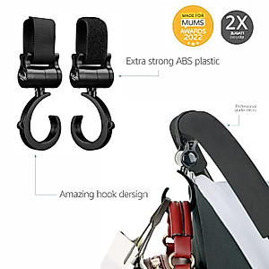 Universal Stroller Cup Holder, Universal Stroller Organizer Baby Bottle Holder - Stroller Accessory, Parent Cup Holder for Stroller/Bike