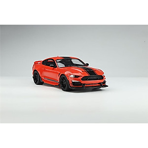 2021 Super Snake Coupe Red with Black Stripes USA Exclusive Series 1/18 Model Car by GT Spirit for Acme US058