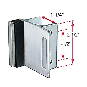 Harris Hardware TP5310 Inswing Door Strike & Keeper Die Cast Zamac Chrome Plated Finish for 1-1/4 in. Rounded Edge Pilaster (1/Pack)