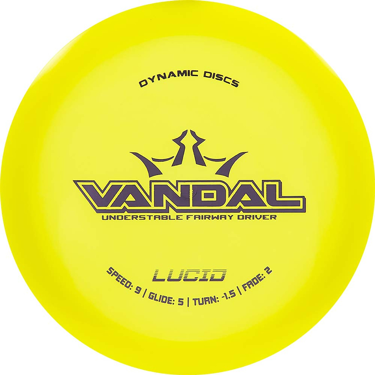Dynamic Discs Lucid Vandal Fairway Driver Golf Disc [Colors May Vary] (173-176g)
