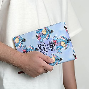 JOHSBYD Cartoon Animation Faux Leather Notebook |Eeyore Fan Lover Notebook TV Movie Gift for for Women Men Girls Birthday Graduation Gifts for Daughter Friends (Eeyore IS My spirit animal)