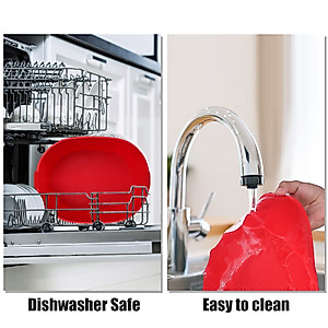 Meytunsin Silicone Slow Cooker Liner Fits Crock pot 8 Quart Slow Cooker,Silicone Crock pot Liner Made of Food-Grade Silicone,Dishwasher Safe,Red