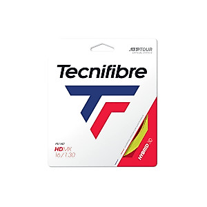 Tecnifibre HDMX Adult Unisex Tennis Rope, Yellow, 1.30/12 m