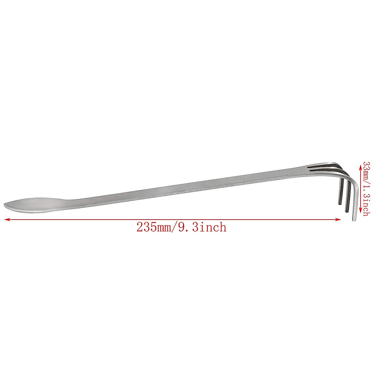 SQXBK Bonsai Rake Stainless Steel Root Rake with Spatula Mini Gardening Rack Cultivator 3-Prong Loosen Soil Bonsai Tree Tools