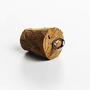 EXCEART 50pcs Mini Wish Bottle 1.5ml Wood Cork Wishing Jars Glass Bottle Charms for Jewelry Making Decorative Tiny Bottle Vials for DIY Crafts