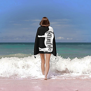 Zahika Farmlife Cow Beach Towel Absorbent Bathroom Towels Beach Towels Oversized Super ​32x52 Inch