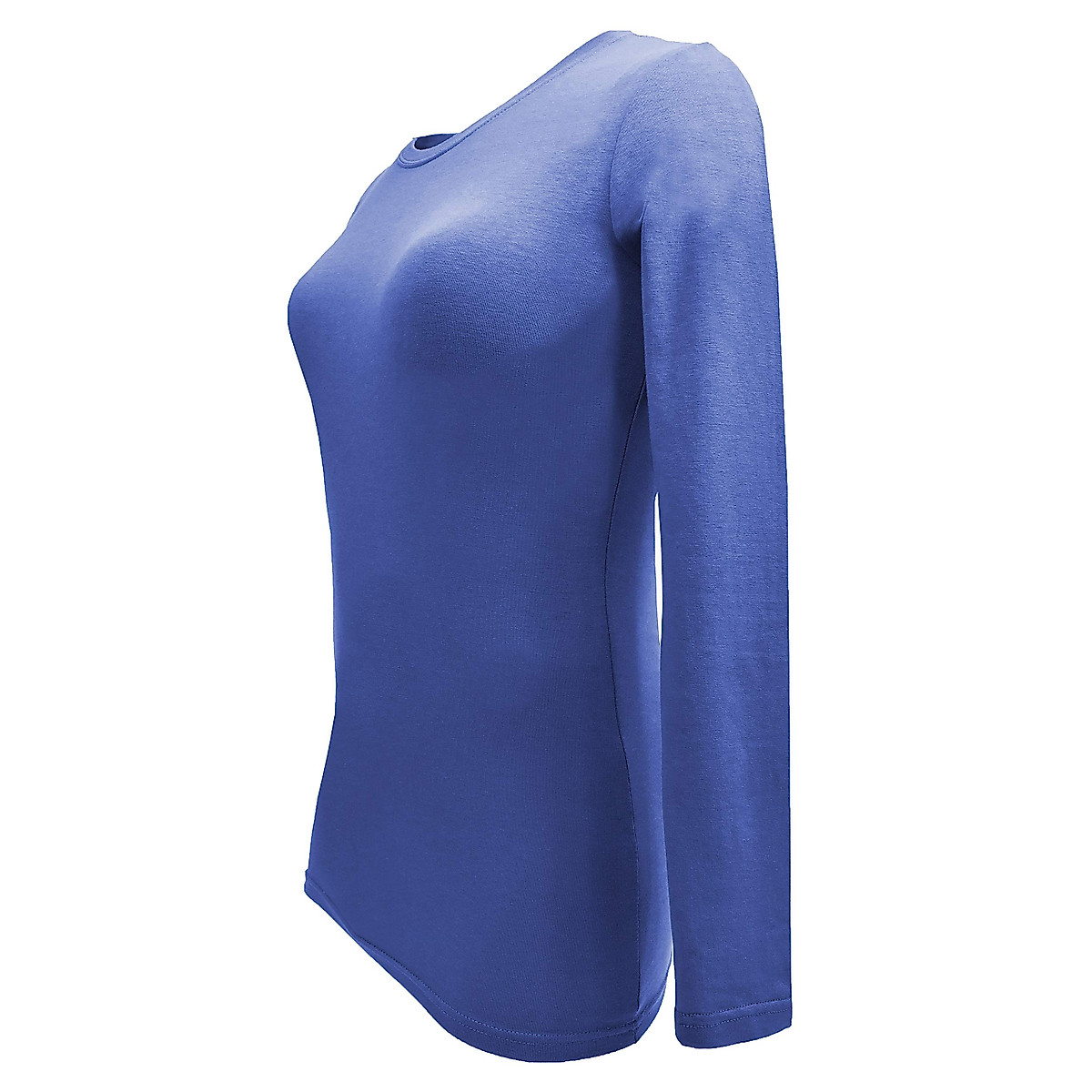 Natural Uniforms Women's Long Sleeve Tee Shirt Underscrub-2-Pack (Small, 2 Pack Ceil Blue)