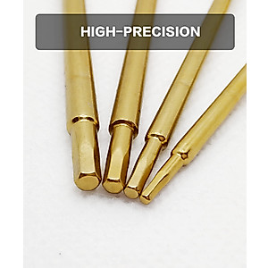 VICRAZZE RC Hex Bit Set 1.5, 2.0, 2.5 & 3.0mm Hex Head Allen Wrench Drill Bit S2 Steel 1/4" Hex Shank 100mm Long for Screwdrivers Bit Electric Screwgun Power Drill RC Repair Working Tools