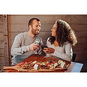 TOSCANA - a Picnic Time brand - Artisan 30" Acacia Charcuterie Board with Raw Wood Edge, Cheese Board, Serving Platter, (Acacia Wood)