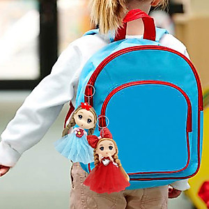 JIABNUKKN Easter Basket Stuffers Eggs Filled 6 Pack Large Eggs with Cute Dolls Inside, Easter Gifts Colorful Easter Egg Stuffers for Toddlers Kids EasterToys