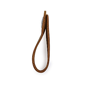 Levy's Leathers Headstock Strap Adapter for Acoustic Guitars; Brown Leather (MM18CH-BRN)