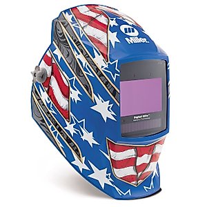 Miller 289759 Digital Elite Welding Helmet with ClearLight 2.0 Lens, Stars and Stripes III