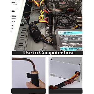 4 Rolls Wire Loom Harness Tape, Wiring Harness Cloth Tape, Black Adhesive Fabric Tape, for Automobile Electrical Wire harnessing Noise Dampening Heat Proof （19mm X 25m）