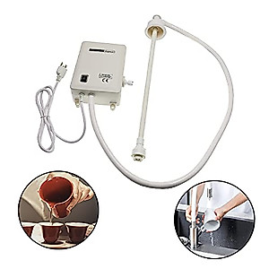 FlowFluid Bottled Adjustable Drinking Water Pump System Single-Tube Power 25W, Bottled Water Dispensing 2L Flow Electric Water Pump for 5 Gallon Bottle Water for Coffee,Refrigerators,Ice Maker,Faucet