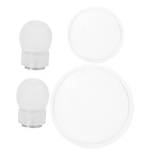 1 Set Stethoscope Diaphragm Ear Tips for Silicone Diaphragms White Ear Plugs Stethoscope Ear Tips Replacement Diaphragm for Stethoscope Earphone Suite Child
