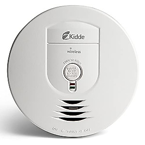 Kidde Wireless Smoke Detector, AA Battery Operated (Included), Ionization Sensor Wire-Free Interconnect Smoke Alarm