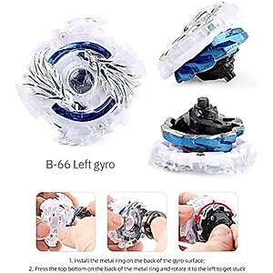 OBEST Bey Battling Gyro Tops Burst with Launchers and Stadium Arena, 4 Spinning Tops + 2 Launchers + 1 Arena